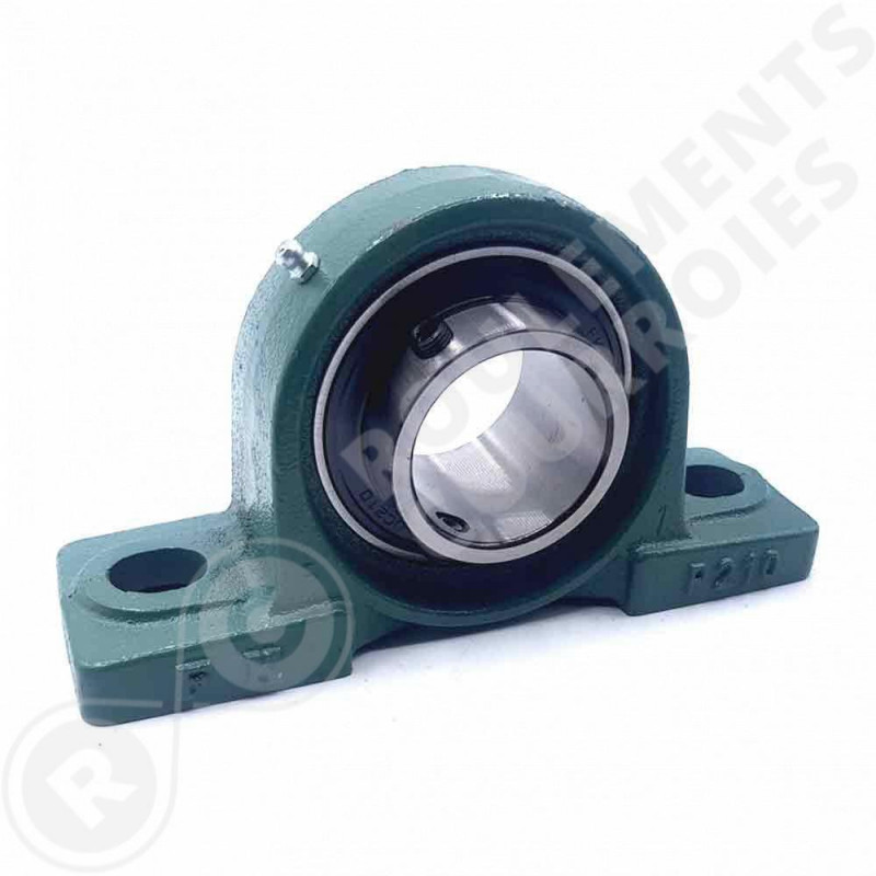 Palier à semelle serrage vis pointeaux ref UCP210 diamètre d'arbre 50 mm | Roulements Courroies