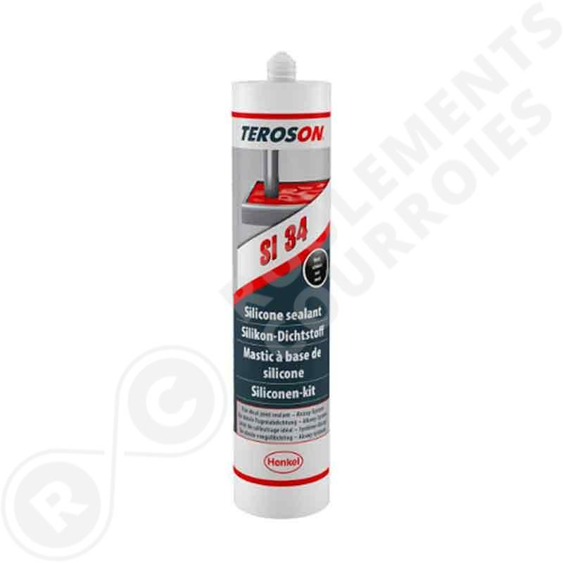 Mastic d'étanchéïté silicone NoirSI 34 300ml Teroson | Roulements Courroies