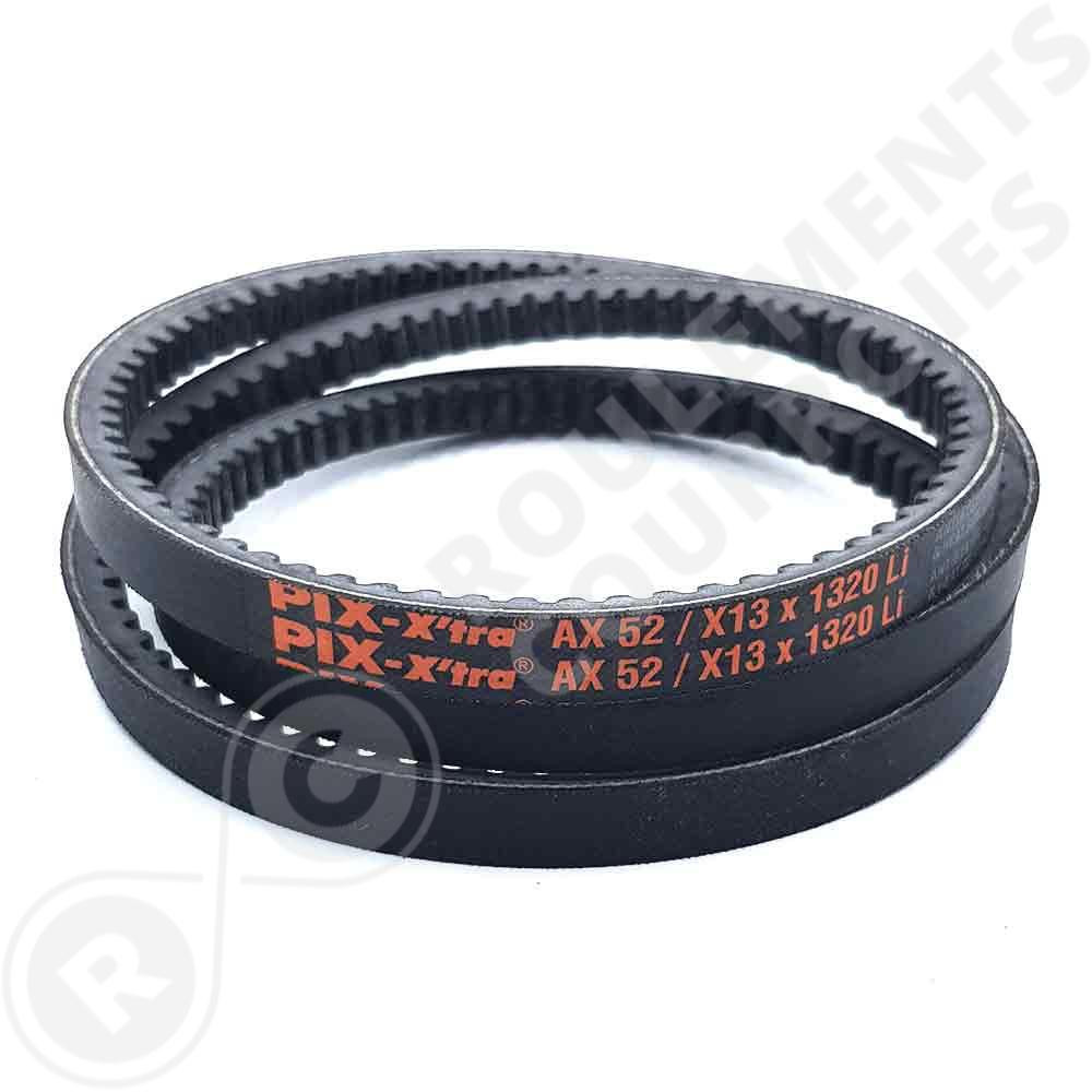Courroie trapézoidale crantée AX52 | Roulements Courroies