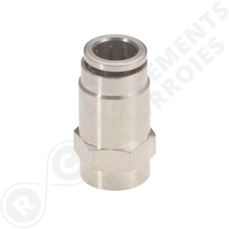 Raccord pneumatique droit instantané RPD6-FG1/4L | Roulements Courroies