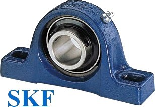 Palier à semelle SKF + roulement serrage vis pointeaux ref SY50TF | Roulements Courroies