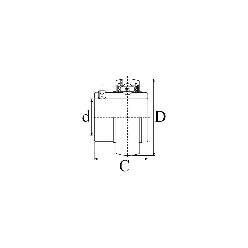 Roulement de palier serrage vis pointeaux marque SKF ref YAR212-2F | Roulements Courroies
