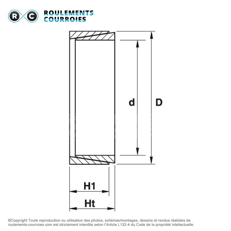 Frette de serrage anneaux coniques KLD50050 | Roulements Courroies
